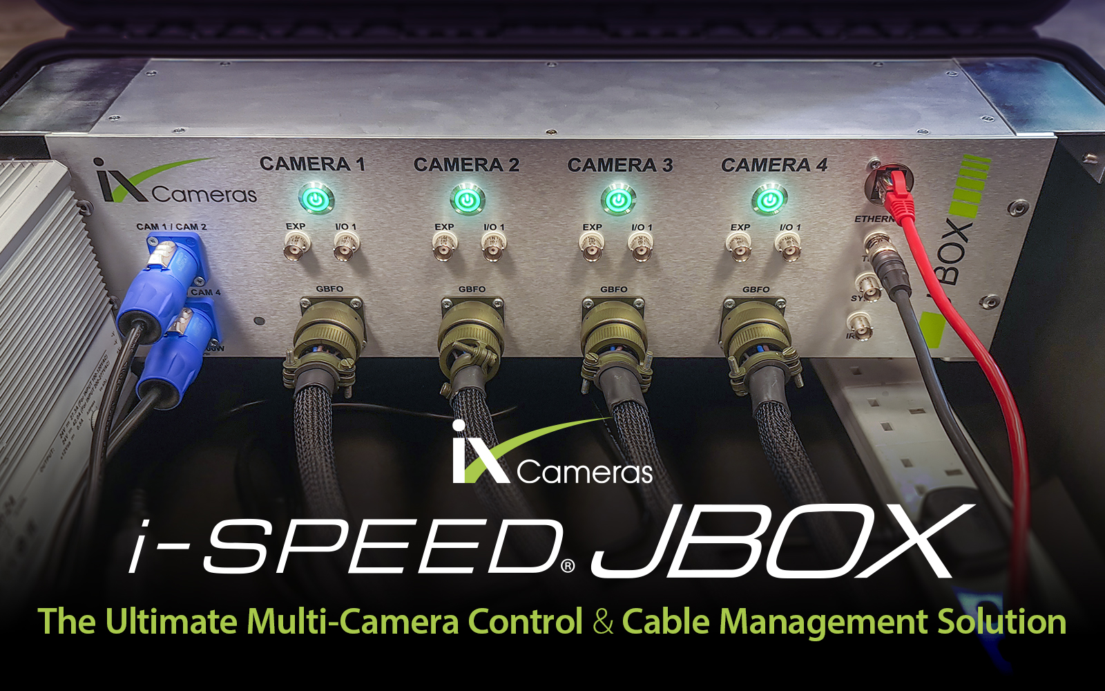iX Cameras i-SPEED JBOX Multi-Camera Control & Cable Management Solution | Hadland Imaging